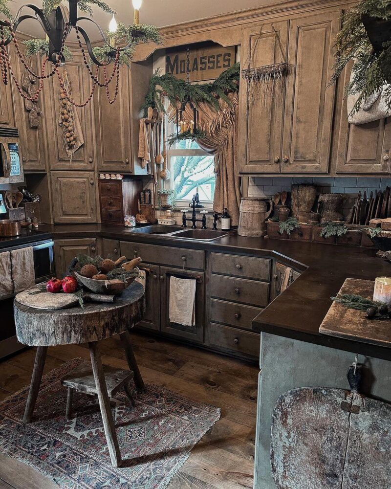 17 Perfect Primitive Kitchen Decorating Ideas For Your Rustic Home ...