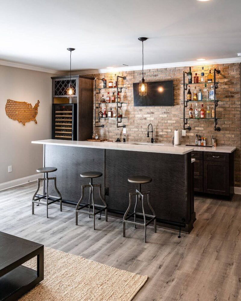 13 Easy DIY Rustic Basement Bar Ideas On a Budget - Romanticizing Rachel