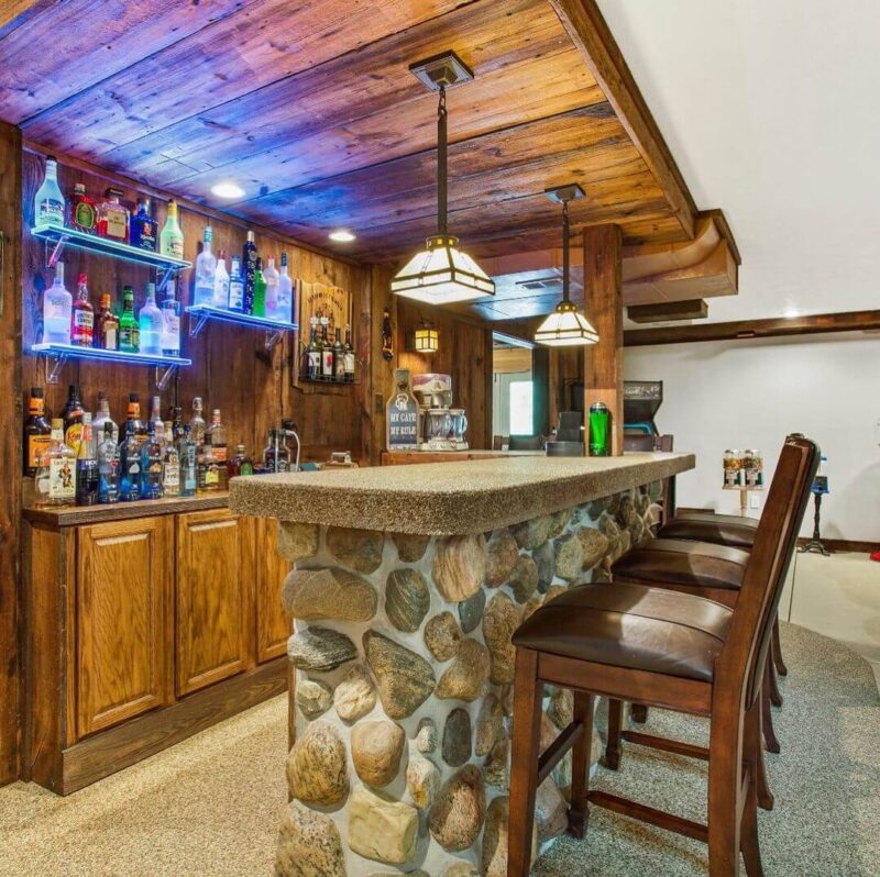 13 Easy DIY Rustic Basement Bar Ideas On a Budget - Romanticizing Rachel