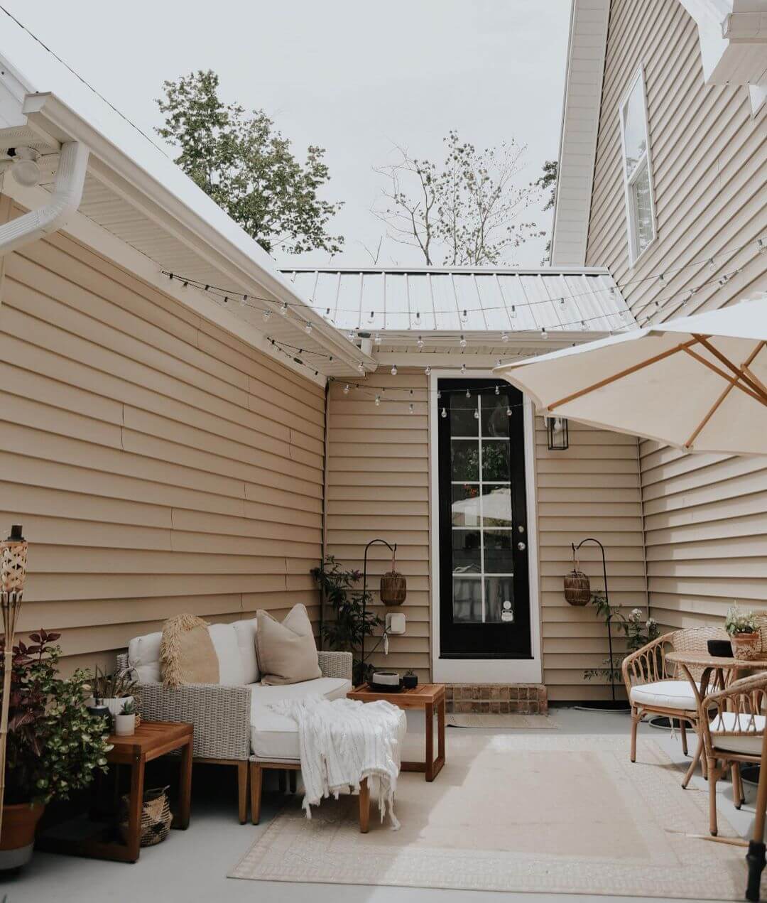 20 Small Backyard Concrete Patio Ideas on a Budget - Romanticizing Rachel