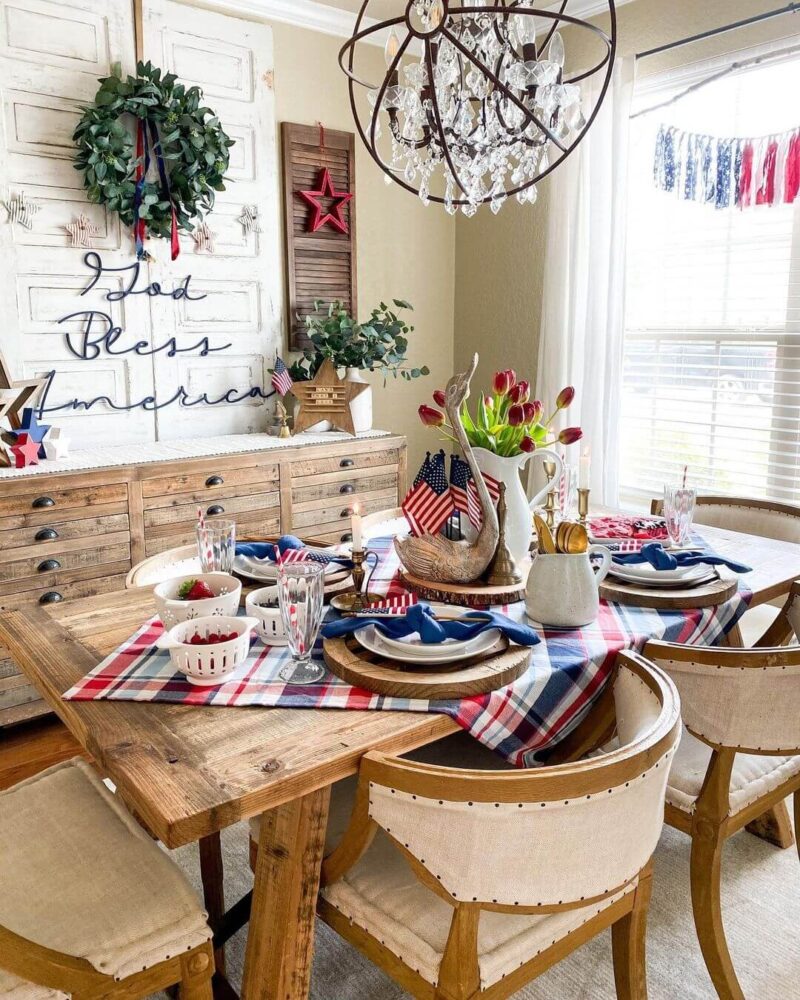 25 Beautiful Rustic 4th of July Decor Ideas for Indoor and Outdoor ...
