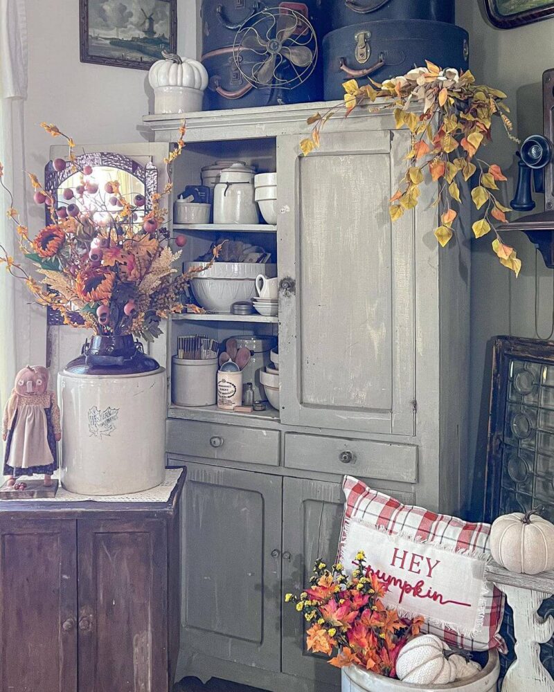 20 Primitive Fall Decorating Ideas For a Country Farmhouse Autumn ...