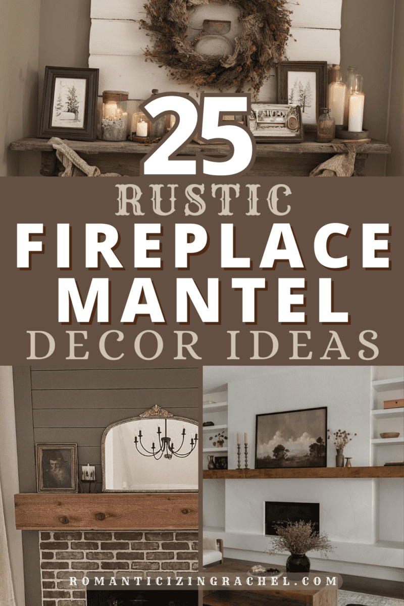 25 Rustic Fireplace Mantel Decorating Ideas for All Seasons ...