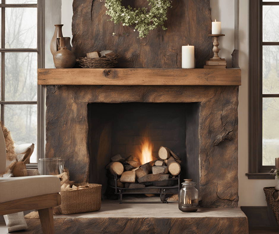 25 Rustic Fireplace Mantel Decorating Ideas for All Seasons ...