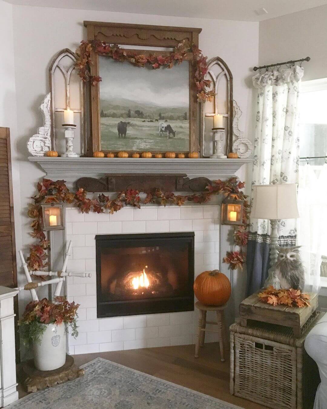 25 Rustic Fireplace Mantel Decorating Ideas for All Seasons ...