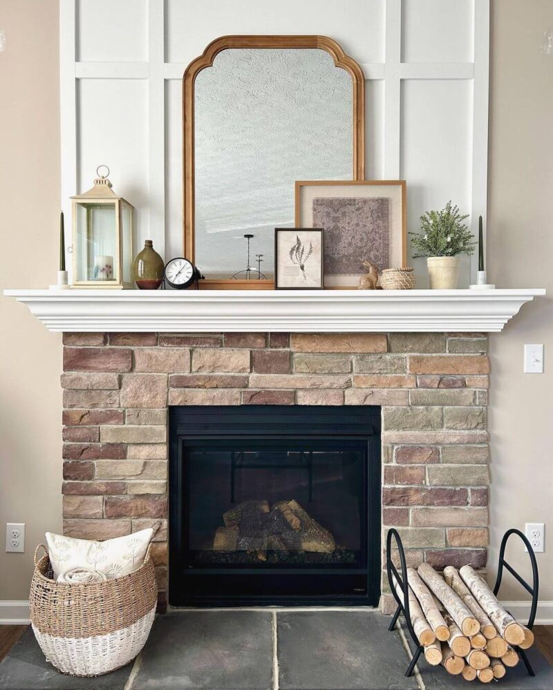 25 Rustic Fireplace Mantel Decorating Ideas for All Seasons ...