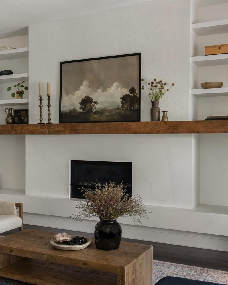 25 Rustic Fireplace Mantel Decorating Ideas for All Seasons ...