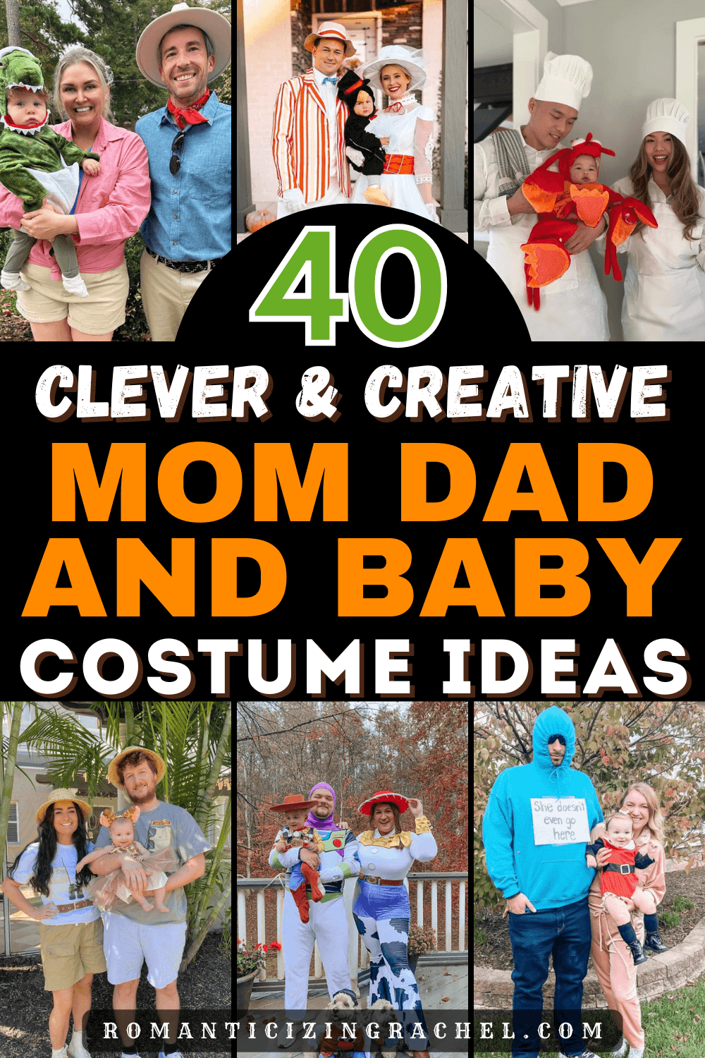 40 Clever Mom Dad and Baby Halloween Costume Ideas - Romanticizing Rachel