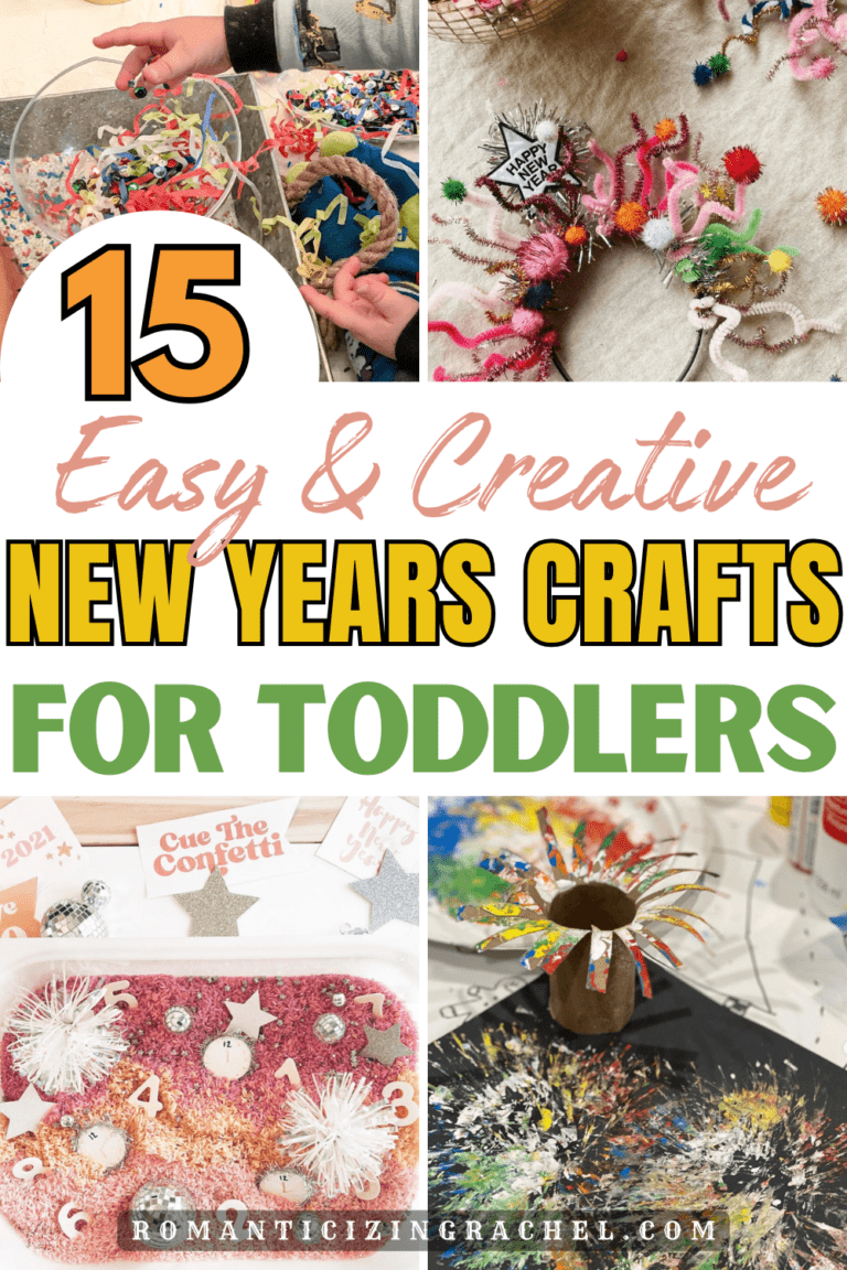 15 Creative and Easy New Years Crafts for Toddlers - Romanticizing Rachel