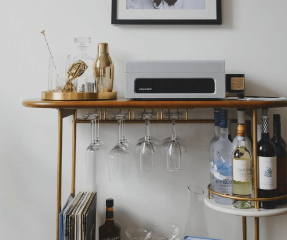 17 Brilliant At-Home Bar Ideas for Small Spaces - Romanticizing Rachel