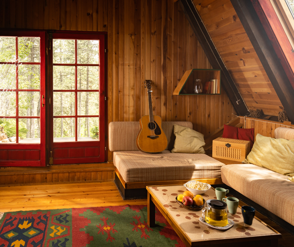 Log Cabin Living Room Design