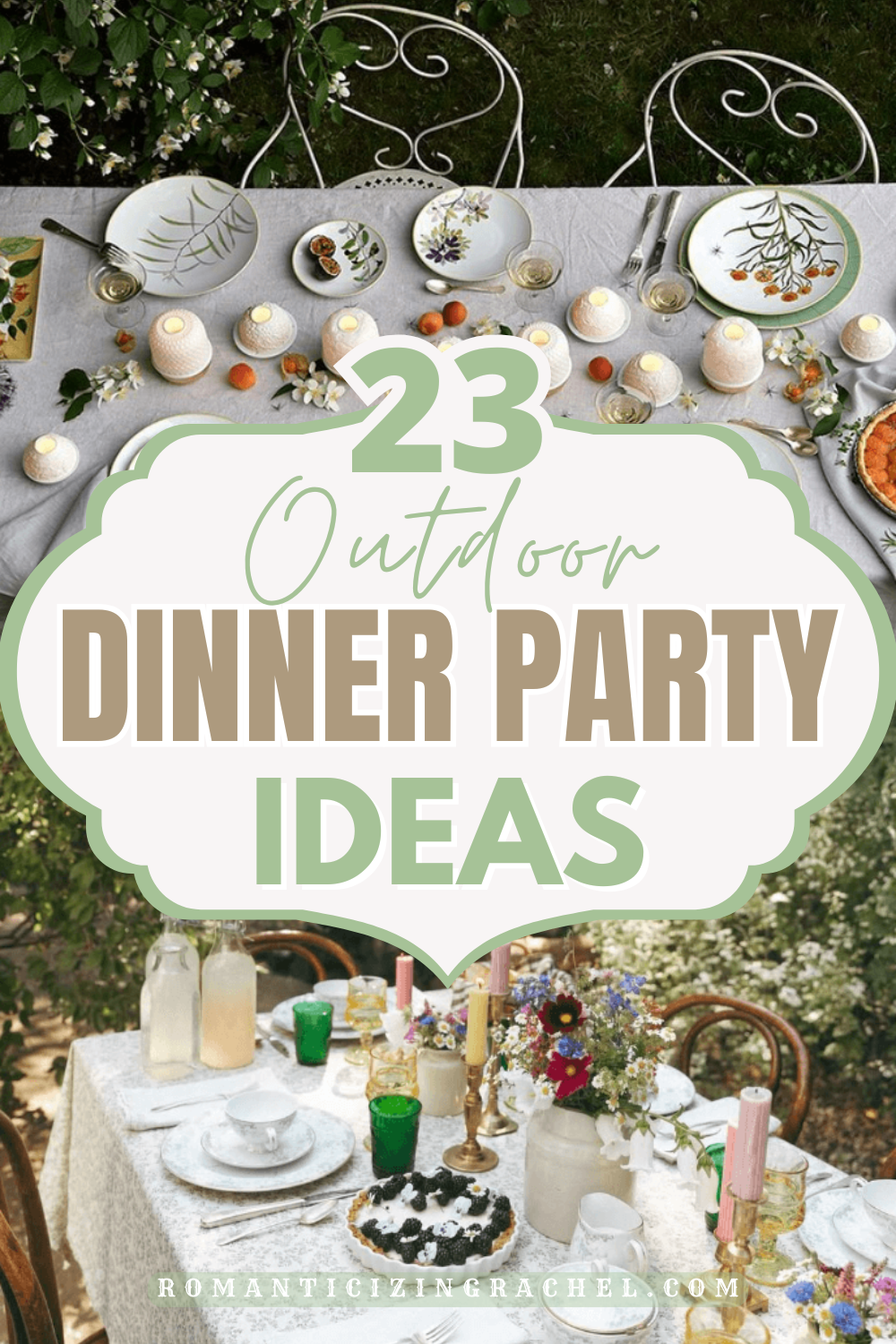 23 Outdoor Dinner Party Ideas to Elevate Your Tablescape ...