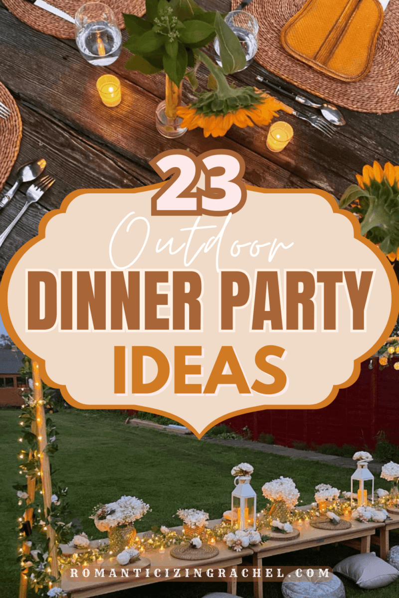 23 Outdoor Dinner Party Ideas to Elevate Your Tablescape ...